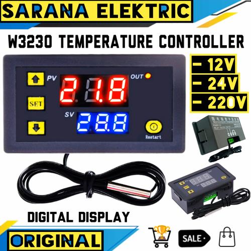 Jual W3230 THERMOSTAT AC DIGITAL TEMPERATURE CONTROLLER 20A 12V - 220V - Kab. Bogor - SARANA ...