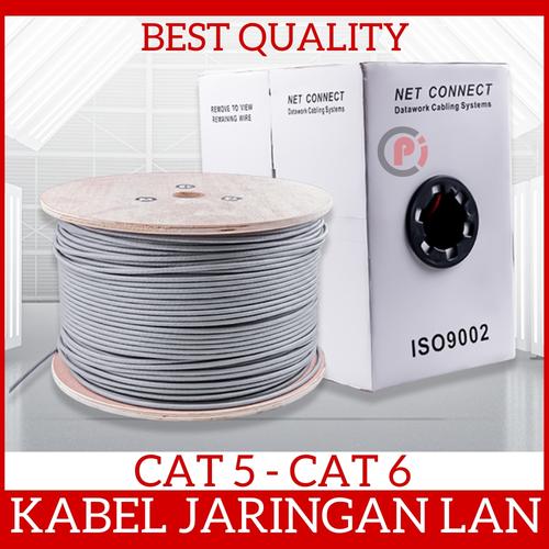 Jual Per Meter Kabel Internet Jaringan LAN UTP RJ45 CAT5 CAT6 Cat 5 6 ...