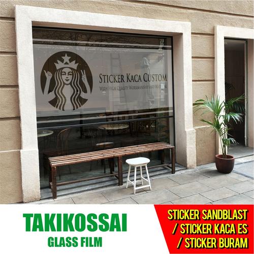 Jual Stiker Kaca Es Sandblast Custom Takikossai - BPTJ LOGO - Kab ...