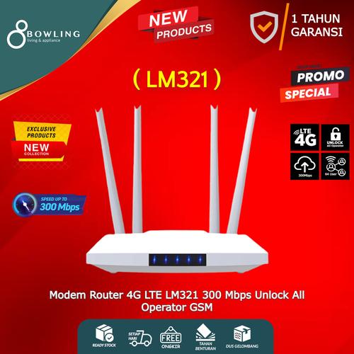 Jual Modem Router 4G LTE CPE 106 300Mbps Unlock All Operator - LM321 ...
