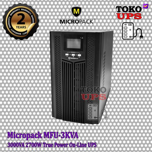 Promo UPS Micropack MFU-3KVA UPS 3000VA 2700W True Power Online LED AVR - Unit Cicil 0% 3x ...