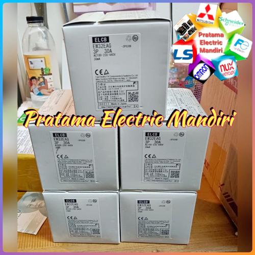 Jual Earth Leakage Circuit Breaker ELCB EW32EAG 3P 5A 10A 15A 20A 30A ...