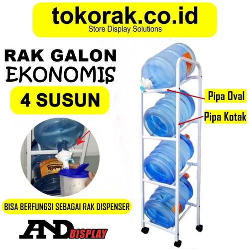 Jual RAK GALON SUSUN 4 - RAK GALON AIR - RAK DISPENSER AIR - RAK GALON ...
