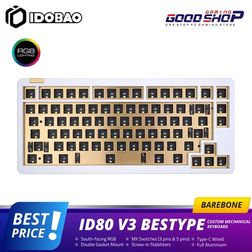 Jual IDOBAO ID80 BESTYPE WHITE BAREBONE MECHANICAL KEYBOARD - Jakarta ...