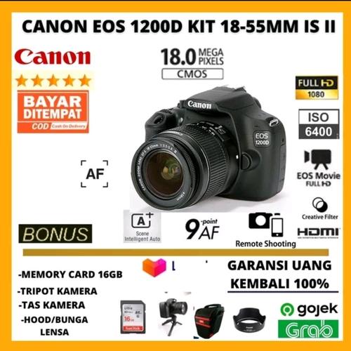 Jual CANON EOS 1200D KIT LENSA 18-55mm [free ACCESORIES KAMERA] - 1200D ...