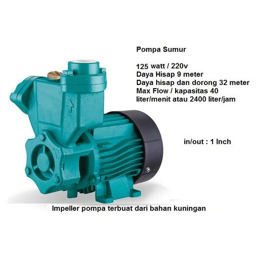 Jual Pompa sumur atau air tanah untuk rumah tangga 125watt/220v (9 ...
