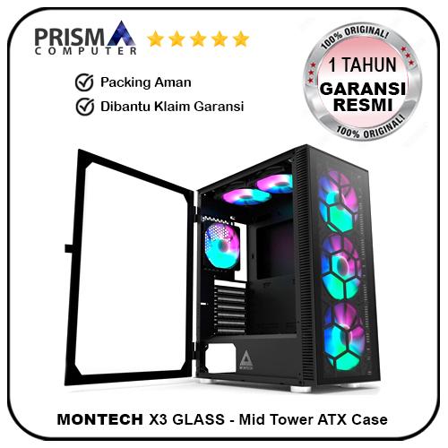 Jual Casing MONTECH X3 GLASS - Mid Tower ATX Case - Jakarta Barat ...