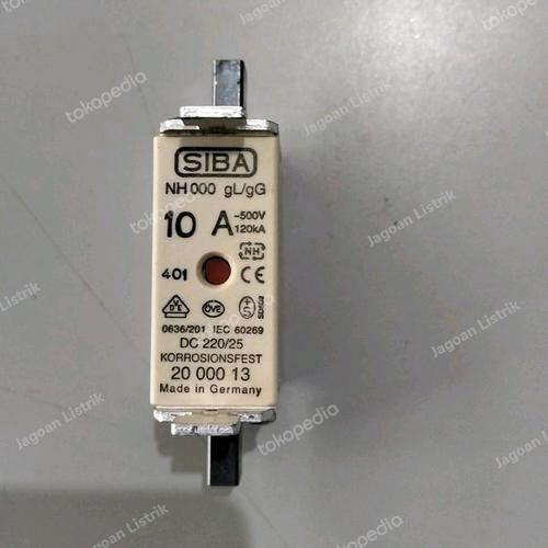 Jual NH Fuse / NT Fuse / Fuse Link Siba NH Tipe 00 10A 16A 20A 25A 40A ...