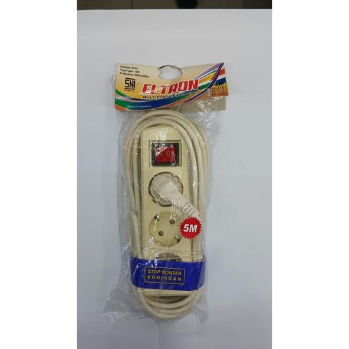 Jual Stop kontak Eltron 3L + kabel 5mtr / colokan/ Extension colokan ...