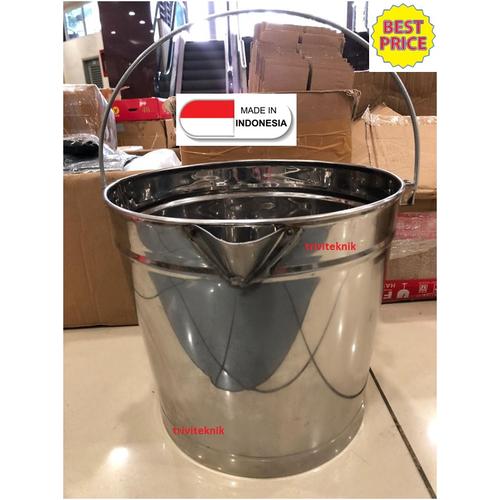 Jual bucket stainless steel,ember timba sus stenlis minyak bbm spbu ...
