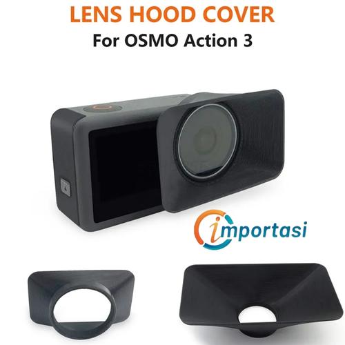 Jual Lens Sun Hood Cover DJI OSMO ACTION 3 Light Flares Protection Cap ...
