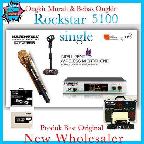 Jual Mic wireless Hardwell Rockstar 5100 Single mic Original handheld - Jakarta Barat ...