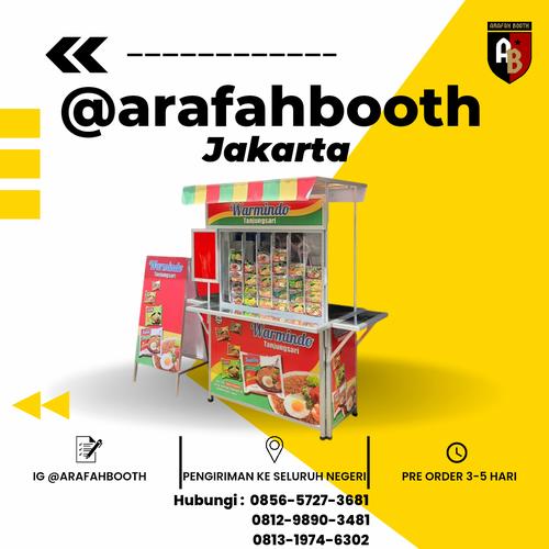 Jual Gerobak Booth Portable Warmindo ukuran P.100 L.80 T.80 - Jakarta Timur - Arafah Booth ...