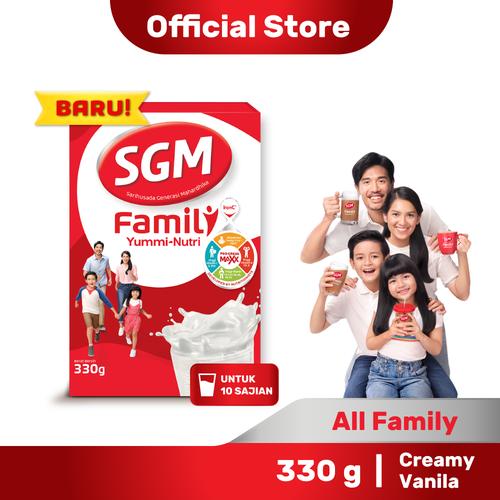 Promo SGM Family Yummi Nutri Creamy Vanila Susu Keluarga 330gram (ALD) - Jakarta Timur - SGM ...