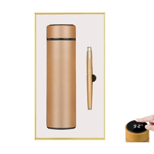 Jual Botol Minum Termos Dengan Pengatur Suhu Premium Pulpen Dan Box ...