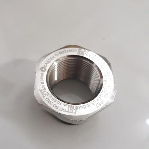 Jual Reducer Exproof CABTEK M25 (M) x 1/2"NPTF Brass Nickel Plated (BNP ...