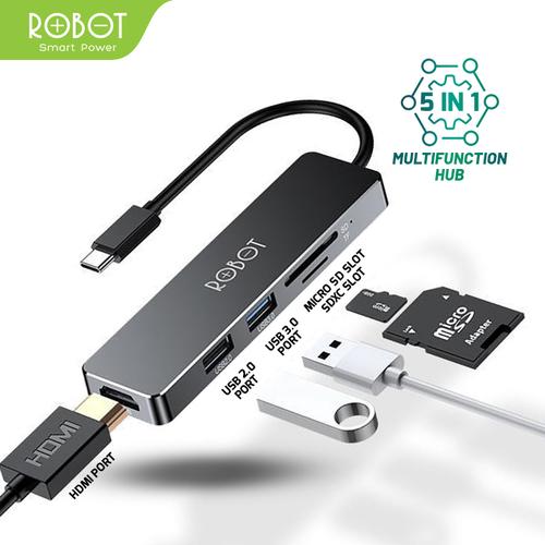 Promo ROBOT Multiport 9in1 USB Type C HUB Adapter Lightweight ...