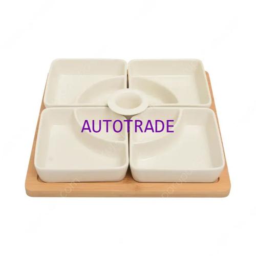 Jual APPETITE NARITA NAMPAN WADAH SAJI PORSELEN TRAY SERVING SET 5 PCS ...