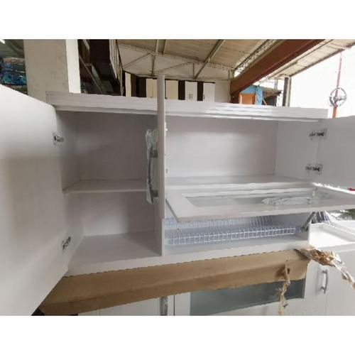 Jual kitchen set atas kayu bloktik hidrolik lemari dapur atas kaca ...