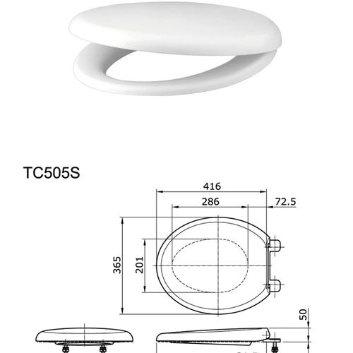 Jual tutup closet toto tc505s soft close / toilet seat cover toto ...