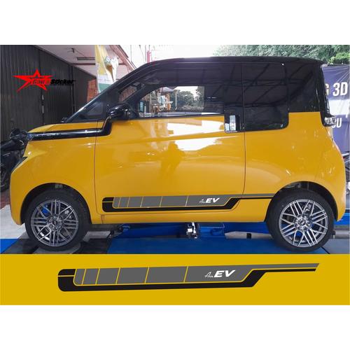 Jual sticker samping mobil wuling air ev - hitam abu - Kab. Bandung ...
