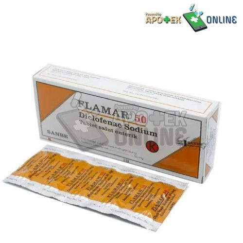 Jual FLAMAR 50MG ECT 1 BOX ISI 10 STRIP @10 TABLET - Kota Banjarmasin ...