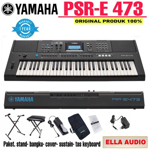 Jual yamaha psr e473 keyboard original - +Bangku - Jakarta Pusat - ELLA AUDIO | Tokopedia