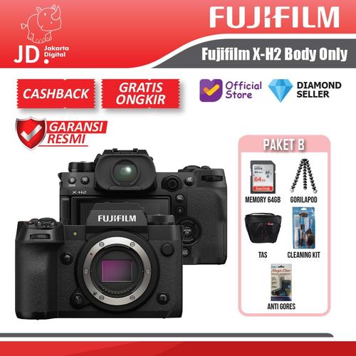 Promo Fujifilm X-H2 Body Only Mirrorless Camera Fuji XH2 XH 2 - PAKET A ...
