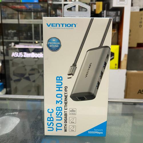 Jual Vention USB Type C Hub toUSB 3.0 Adapter with LAN Port Charger ...