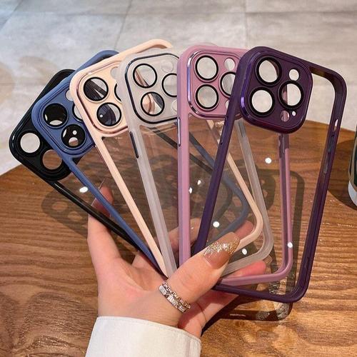 Promo [CASELIFY] STEEL HYBRID CLEAR CASE Ip11 - 14 pro max - ROSEGOLD ...