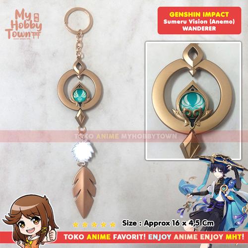 Jual Gantungan Kunci Vision Genshin Impact Sumeru Anemo Wanderer - Kab ...