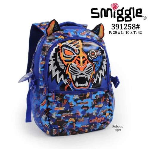 Jual Tas Smiggle Ori tiger Blue Backpack/ smiggle tas sekolah/ kado ...