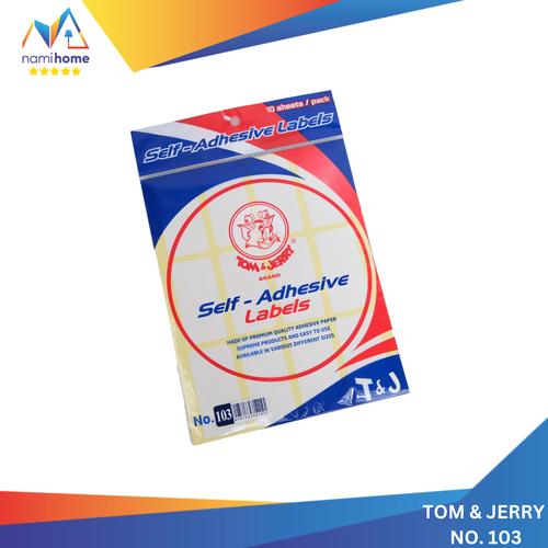 Jual TOM & JERRY LABEL 103 32 X 64 MM STICKER LABEL STIKER TOM N JERRY ...