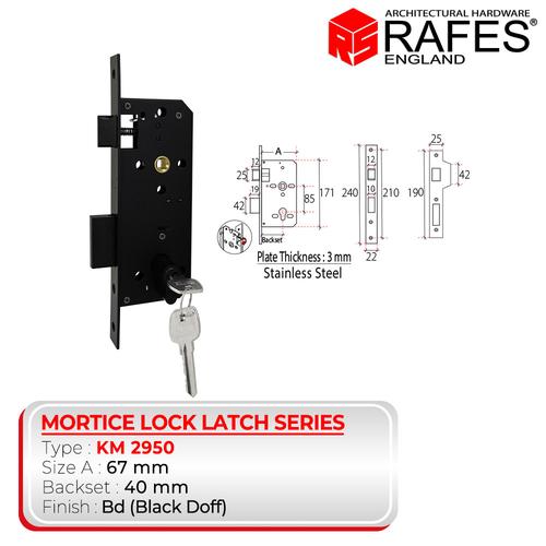 Jual Mortice Lock Hitam RAFES KM 2950 - Jakarta Barat - RAFES Official ...