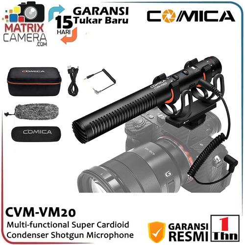 Promo COMICA CVM-VM20 Super Cardioid Condenser Shotgun Video Mic Microphone Cicil 0% 3x ...