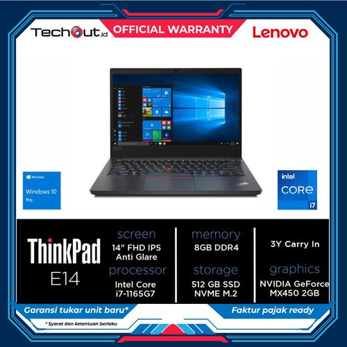 Jual Lenovo Thinkpad E14 G2 - 9HID (14") Core i7-1165G7 Win 10 Pro ...
