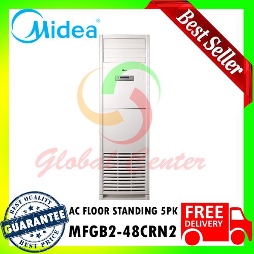 Jual MIDEA AC Floor Standing, 5 PK, Horizontal Swing MFGB2-48CRN2 ...