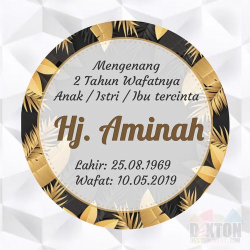 Jual Stiker sticker label ucapan tahlilan pengajian mengenang wafat ...