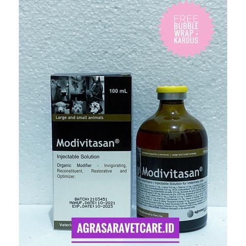 Jual MODIVITASAN 100 ml - multivitamin asam amino ATP mineral hewan anjing - Kota Blitar ...