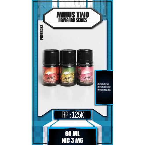 Jual LIQUID MINUS TWO BRAIN FREEZE HAWAIIAN SERIES 60ML LIQUID FREEBASE ...