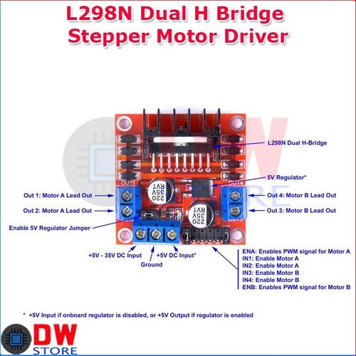 Jual L298N Motor Driver Board Module - Modul Stepper Motor for Arduino ...