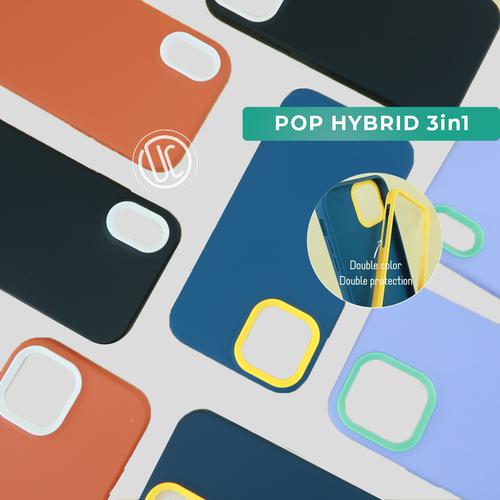 Jual POP HYBRID 3in1 Case iPhone 14 Pro Max Plus Silicone Armor Case ...