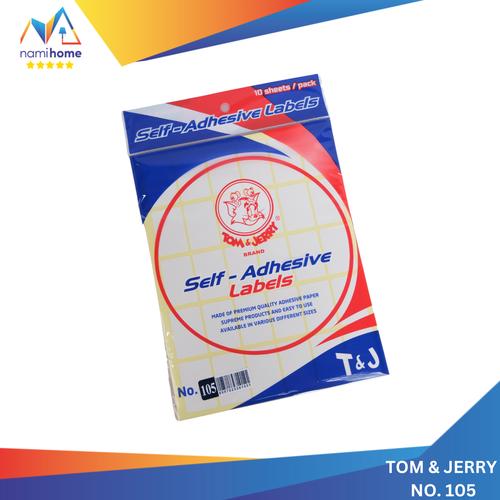 Jual TOM & JERRY LABEL 105 24 X 37 MM STICKER LABEL STIKER TOM N JERRY ...