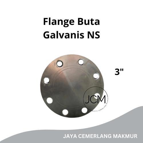 Jual Flange Buta Galvanis JIS 10K NS 3" Inch / Blind Flange Galvanized ...
