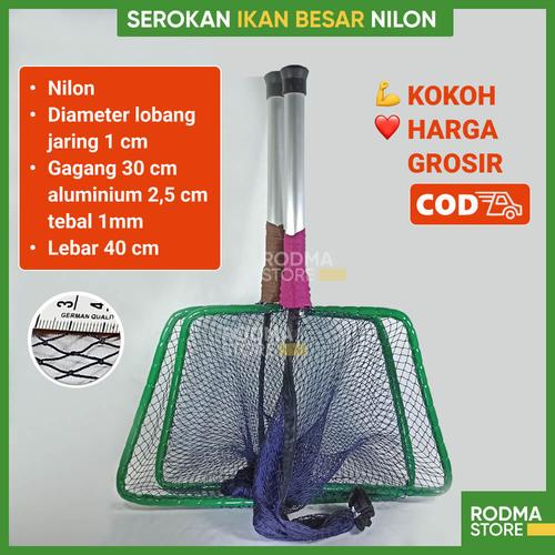 Jual SEROK SEROKAN IKAN 30 cm NILON NOKLIS 30x30 cm JARING LAMIT LELE ...