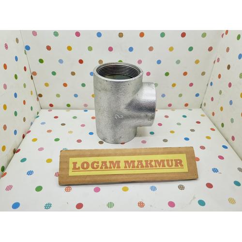 Jual TEE BESI GI 2" - TEE GALVANIS 50MM - Kab. Jember - LOGAM MAKMUR ...