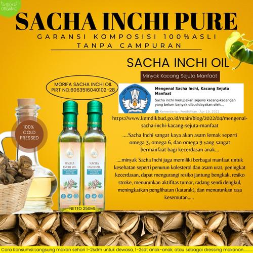 Promo Sacha Inchi Oil, Minyak sacha inchi, cold pressed 250ml,Omega369 ...