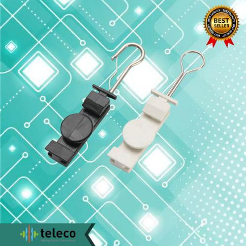 Jual S Clamp Pengait Kabel FO DW Drop Core Fiber Optik FTTH - Putih ...