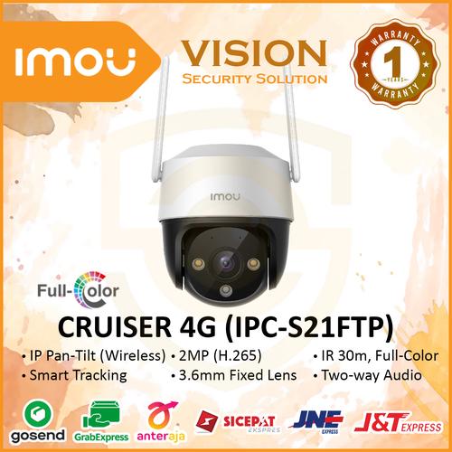Jual CCTV IP PT Smart Wireless Imou Out Cruiser 4G 2MP IPC-S21FTP Two-Way - UNIT ONLY - Kab ...