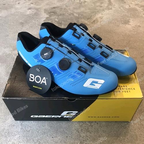 Jual Sepatu Cleat Sepeda Balap Gaerne Carbon G Chrono Matt Light Blue ...